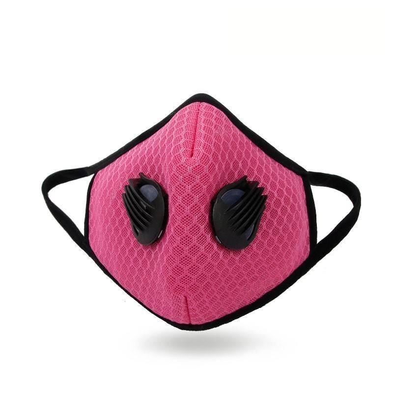 Bike Mask With Double Valve Activated Carbon Filter Anti Dust Sports ...