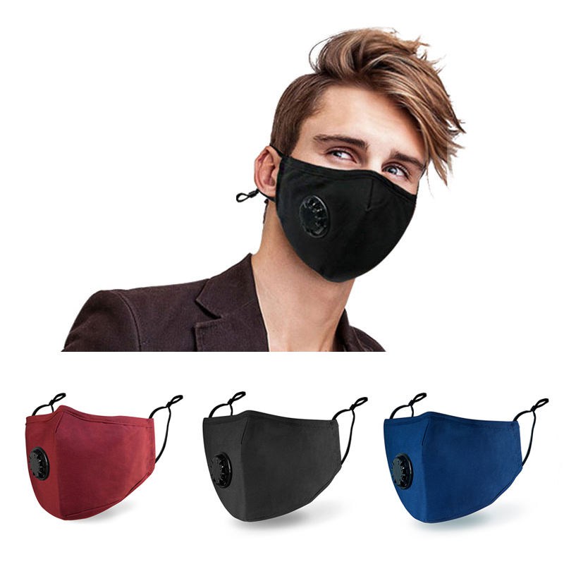Outdoor Fashion Pm2.5 Mask Anti Smog Pollution Air Filter Gold Velvet ...